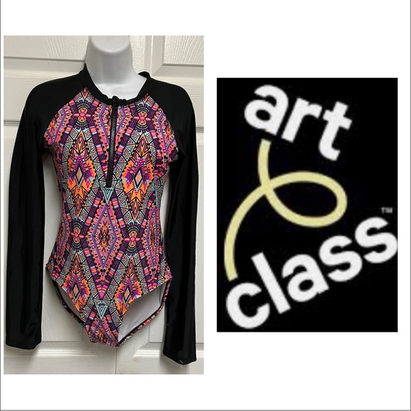 art class | Swim | Art Class Pyramid Pop Long Sleeve One Piece Swimsuit ...